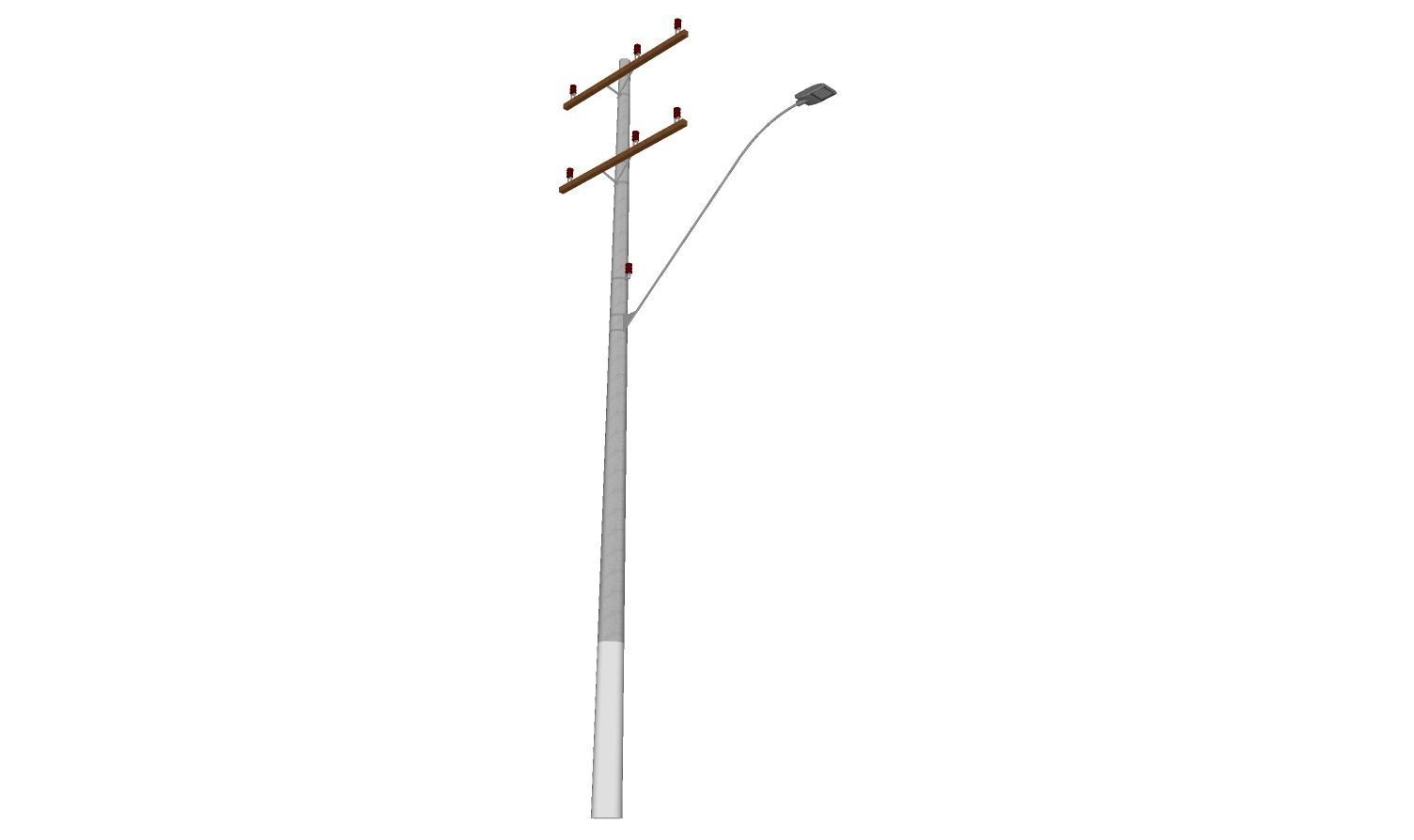Concrete Lamp Post - Light Pole - Light Post - Street Light 27 3D model ...