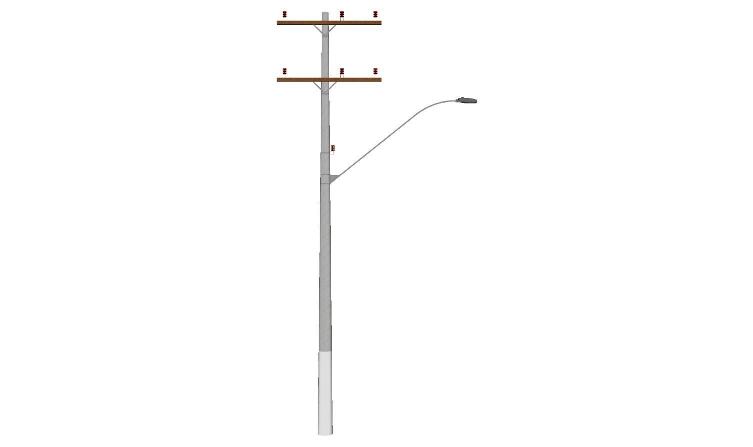 Concrete Lamp Post - Light Pole - Light Post - Street Light 27 3D model ...