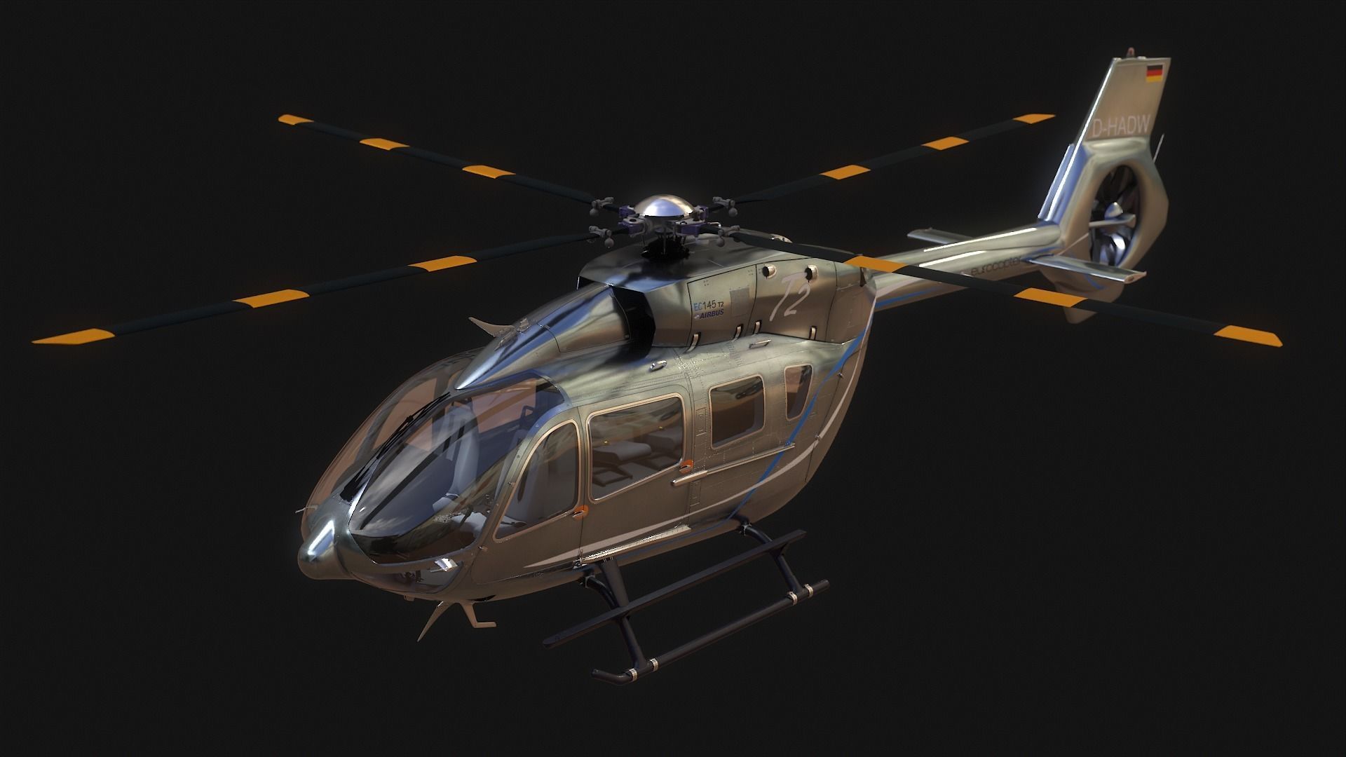 Airbus EC145 3D model rigged | CGTrader