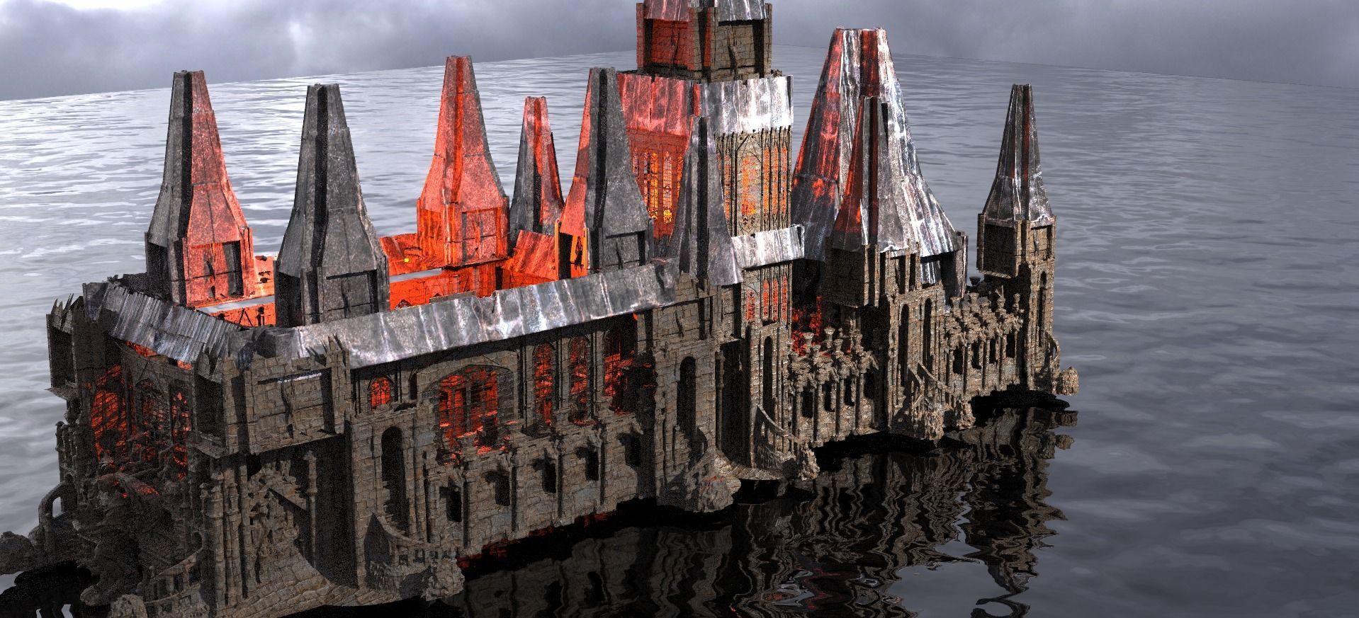 Swamp Cult Tower Cathedral 3D model | CGTrader