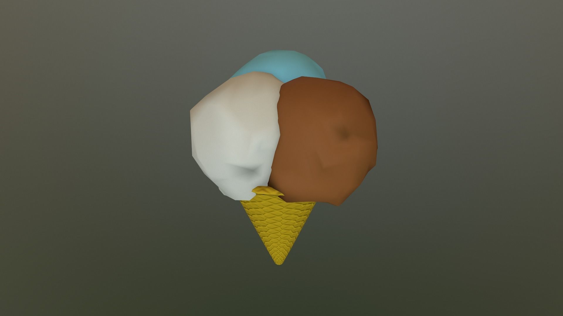 Low Poly Ice Cream free VR / AR / low-poly 3D model | CGTrader