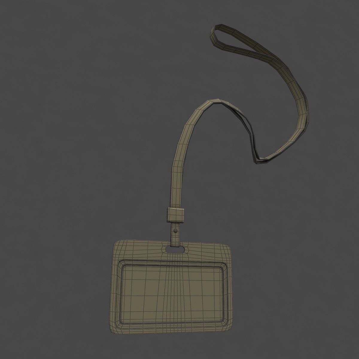 ID badge 3D model | CGTrader