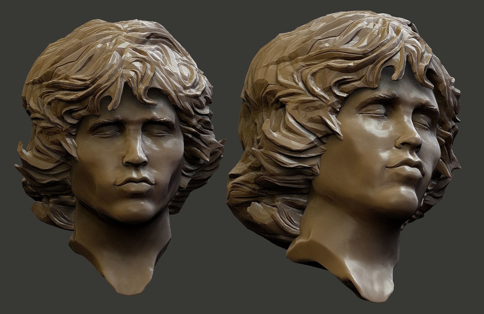 jim morrison 3D model 3D printable | CGTrader