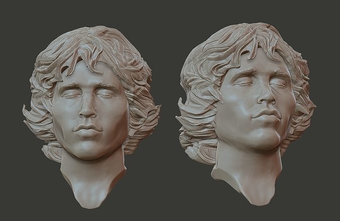 jim morrison 3D model 3D printable | CGTrader
