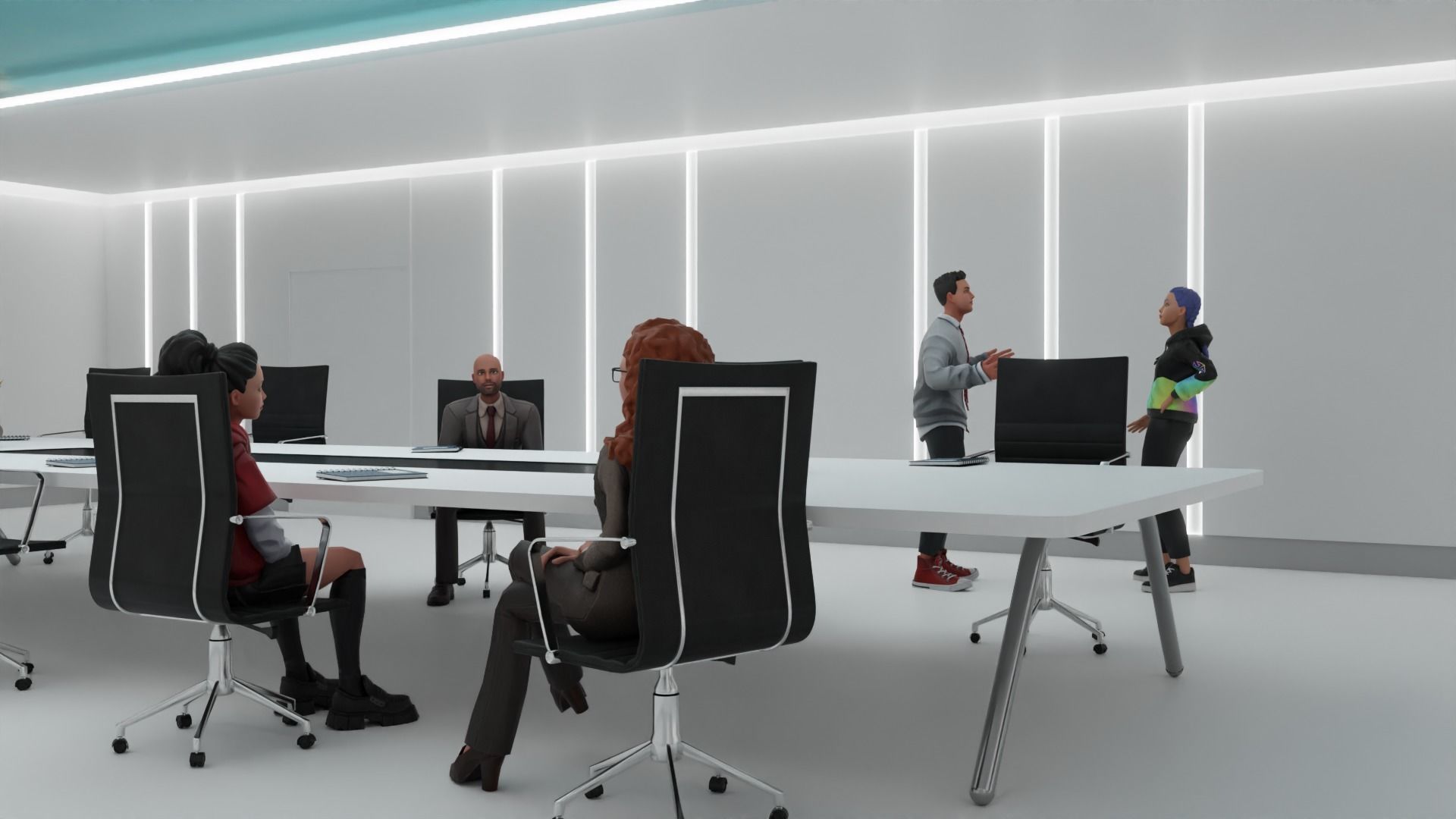 VR Meeting Room 3D model | CGTrader