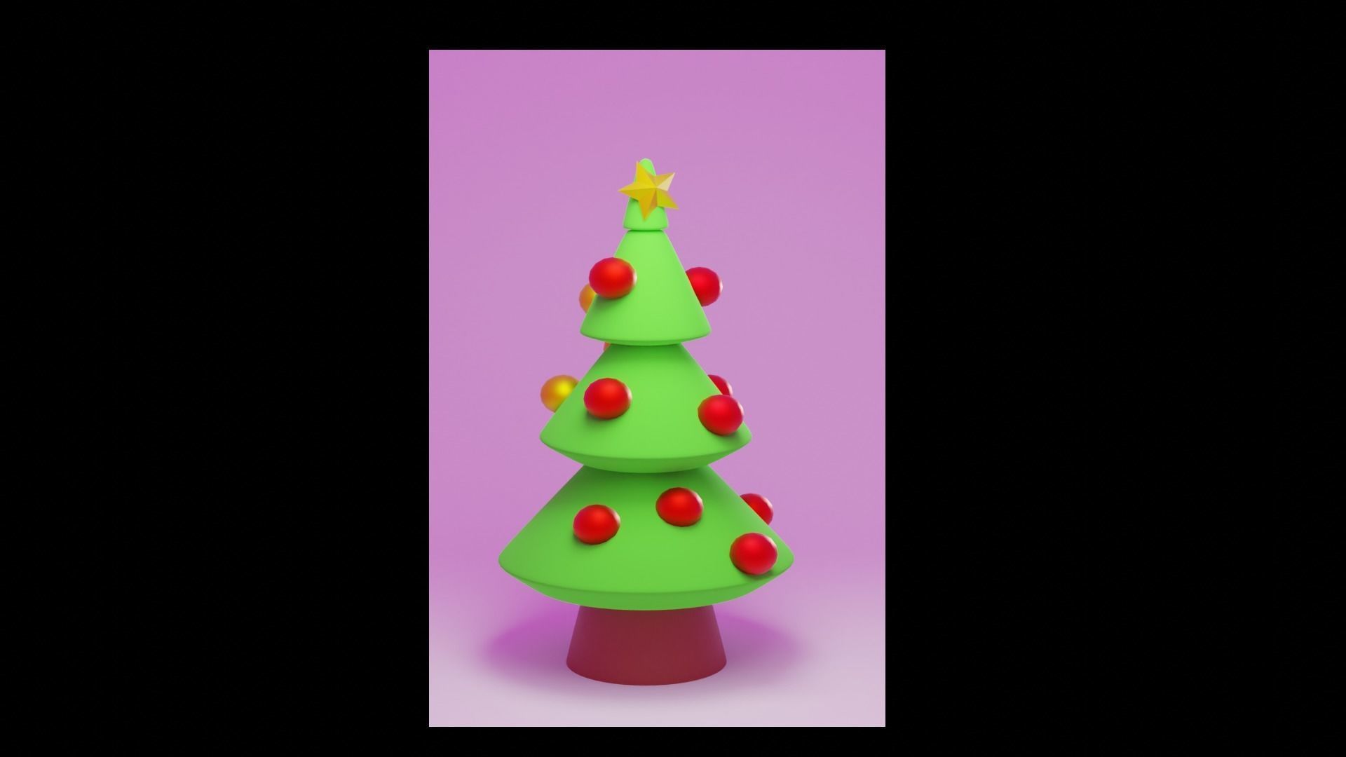 3D model nice smooth Low poly Christmas Tree VR / AR / low-poly | CGTrader