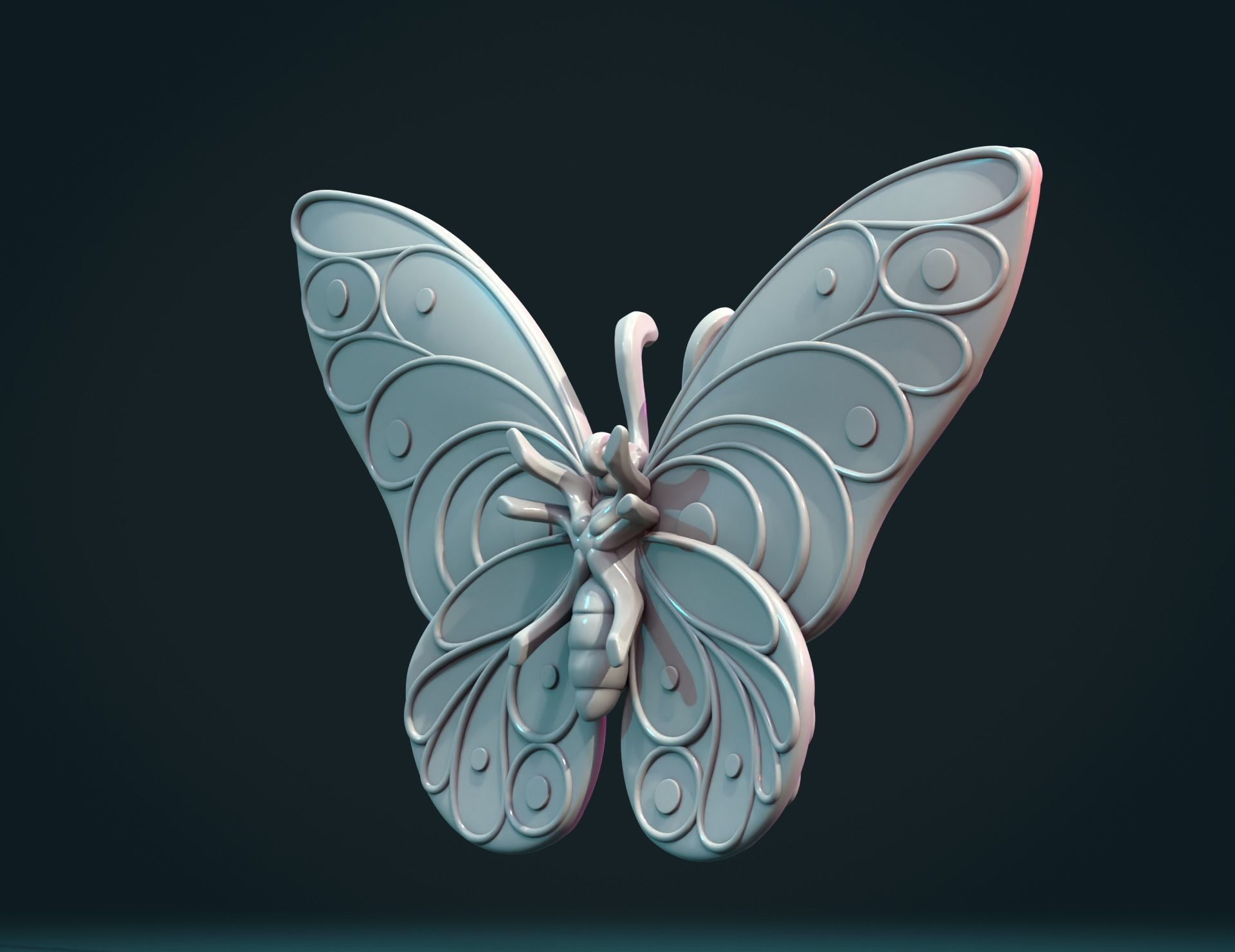 Butterfly 3D model 3D printable | CGTrader