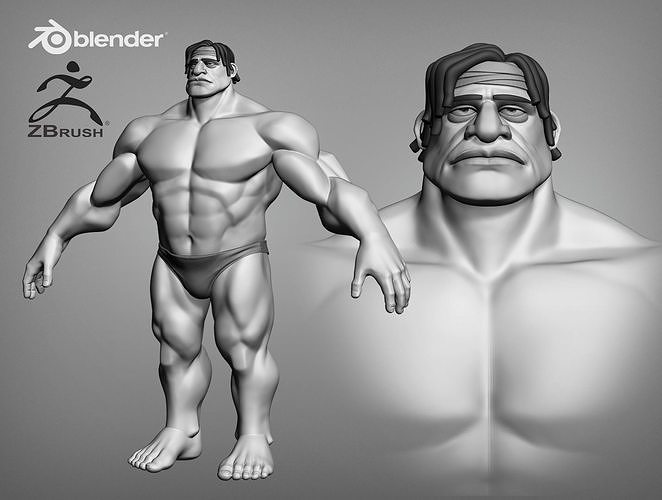 Cartoon male character Mateo base mesh 3D model | CGTrader
