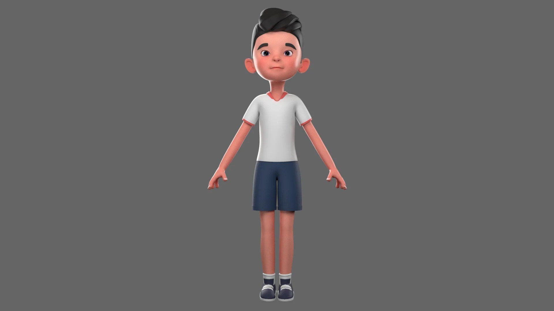 Little Arafat rigged Character 3D model rigged | CGTrader