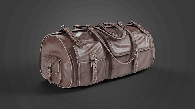 3D model Leather Duffle Bag VR / AR / low-poly | CGTrader