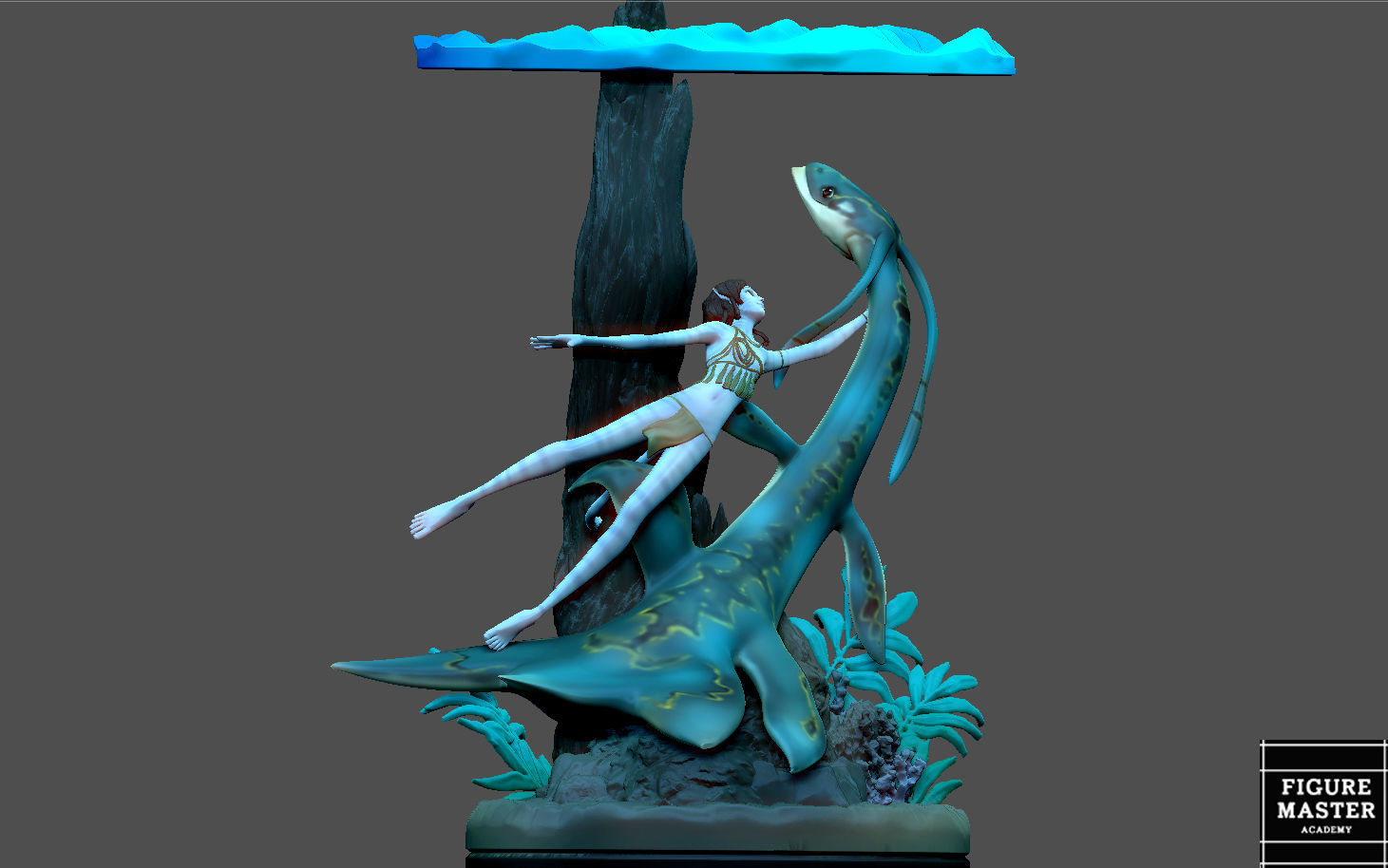 AVATAR KIRI VER2 WAY OF WATER STATUE 3D 3D PRINT 3D model 3D printable ...