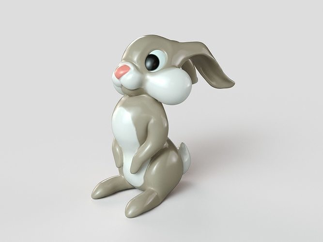 Cartoon Rabbit 3D model 3D printable | CGTrader