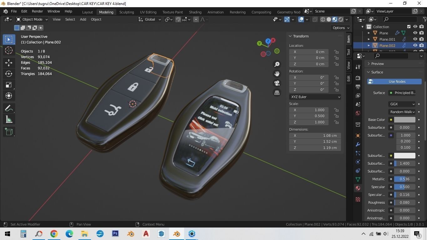 CAR KEY 04 3D model | CGTrader