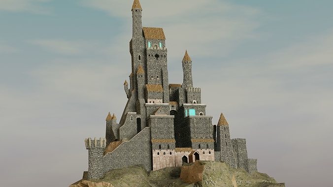 modular castle model free VR / AR / low-poly 3D model | CGTrader