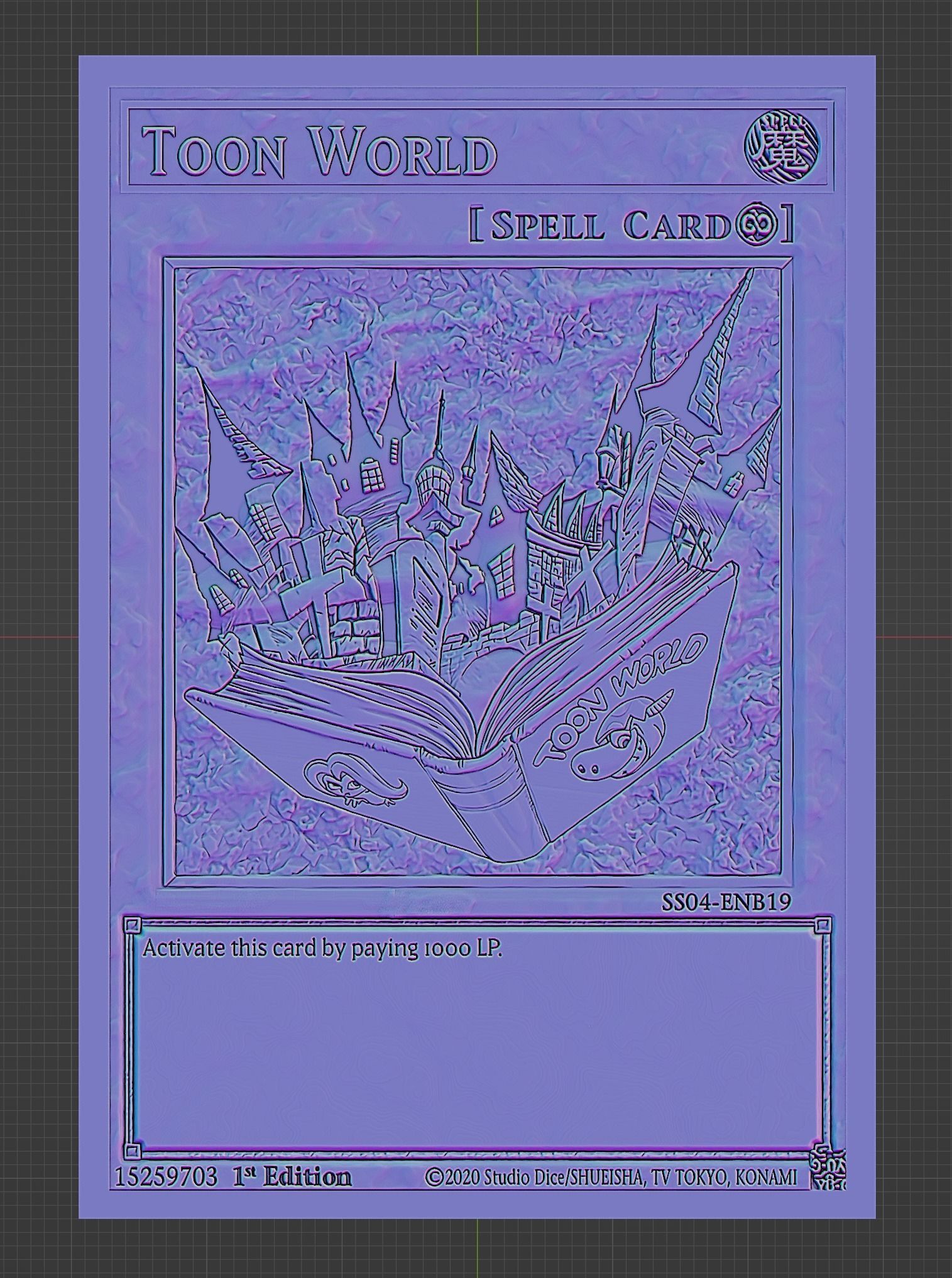 toon world - yugioh 3D model 3D printable | CGTrader