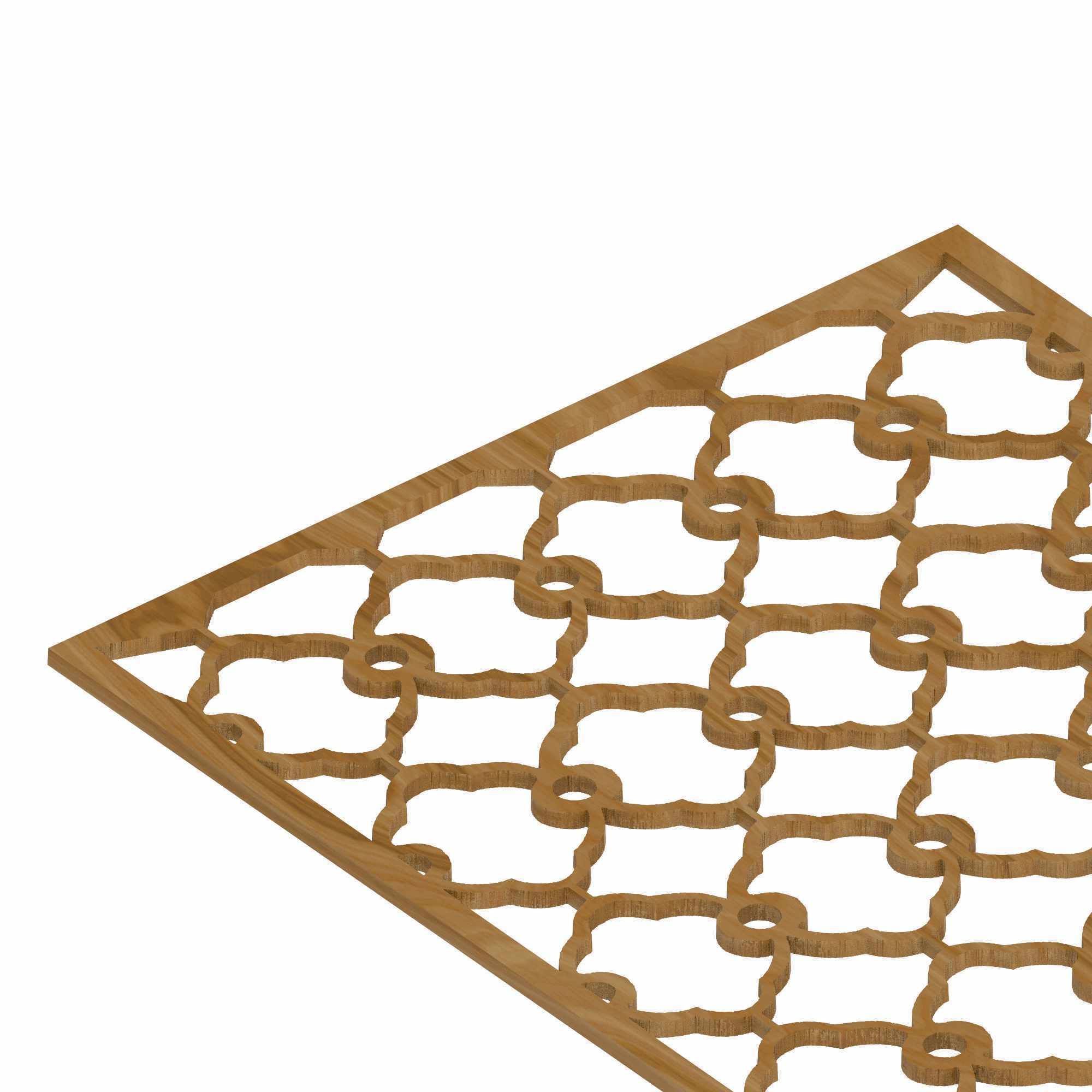 Decorative panel STL 3D model | CGTrader