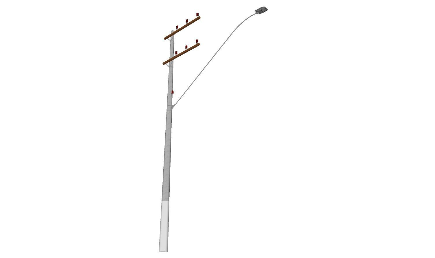 Concrete Lamp Post - Light Pole - Light Post - Street Light 30 3D model ...