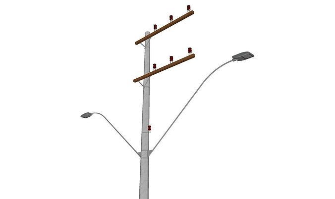 Concrete Lamp Post - Light Pole - Light Post - Street Light 31 3D model ...