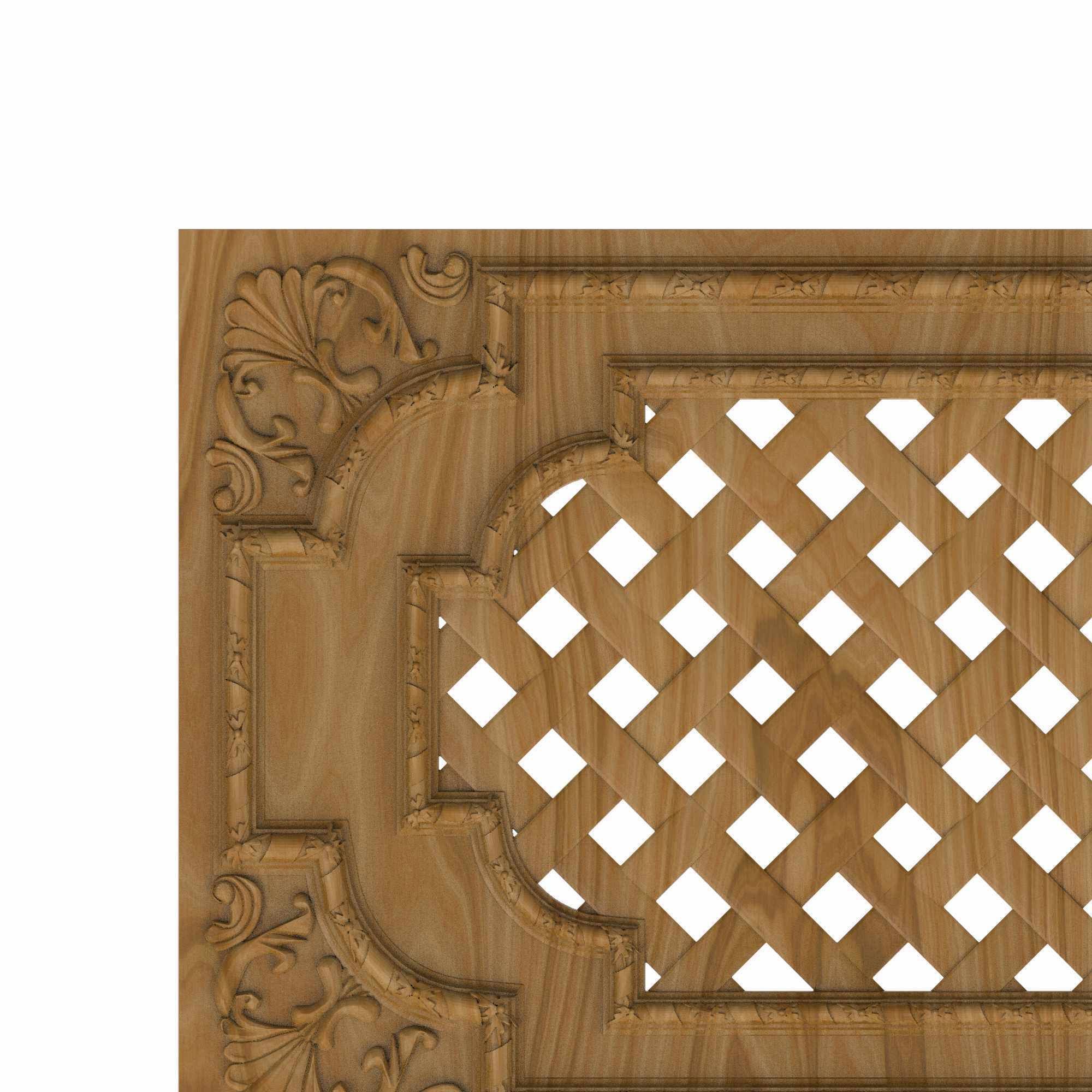 Decorative panel STL 3D model | CGTrader