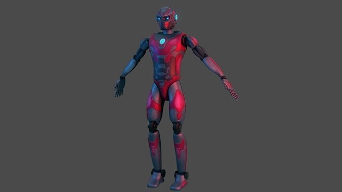 3D model Sci-Fi Cyborg - Game Ready PBR VR / AR / low-poly | CGTrader