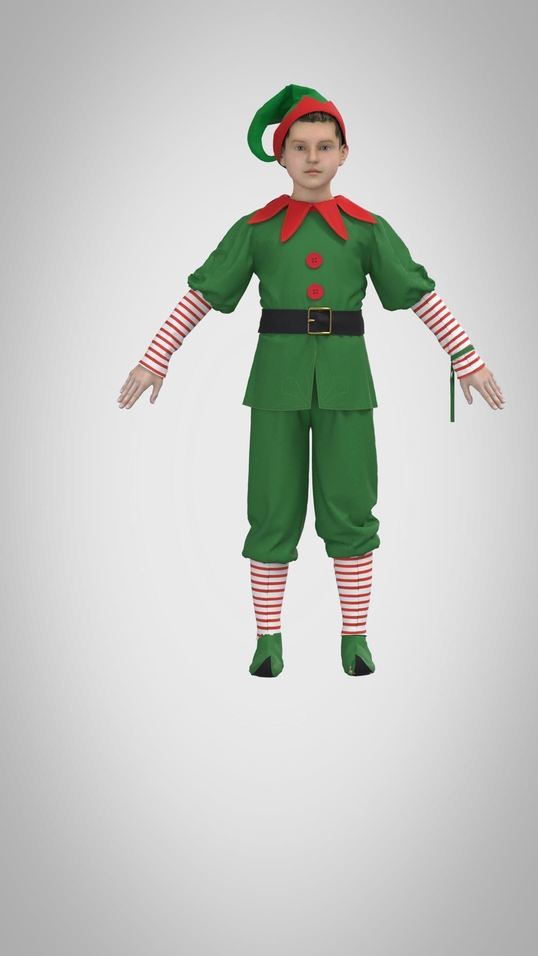 Elf clothes 3D model | CGTrader