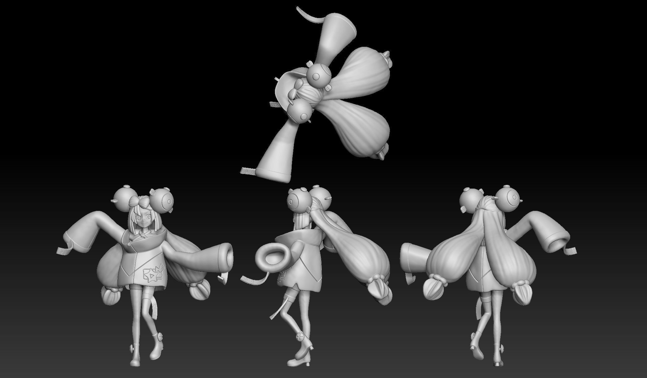 Pokemon Paldea Gym Leader Iono 3D model 3D printable | CGTrader