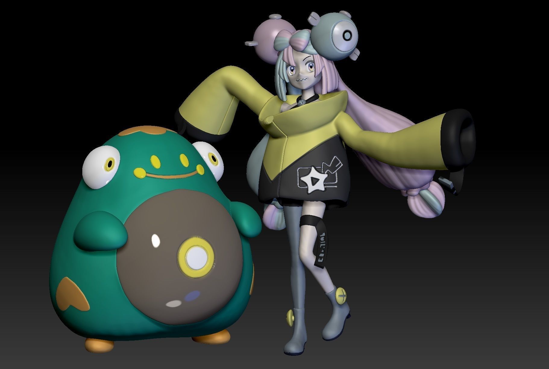 Pokemon Paldea Gym Leader Iono 3D model 3D printable | CGTrader
