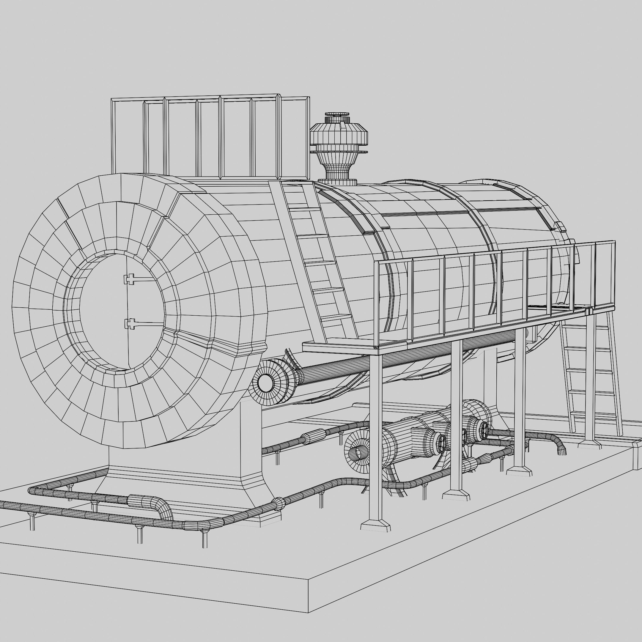 3D model Boiler steam - steam VR / AR / low-poly | CGTrader