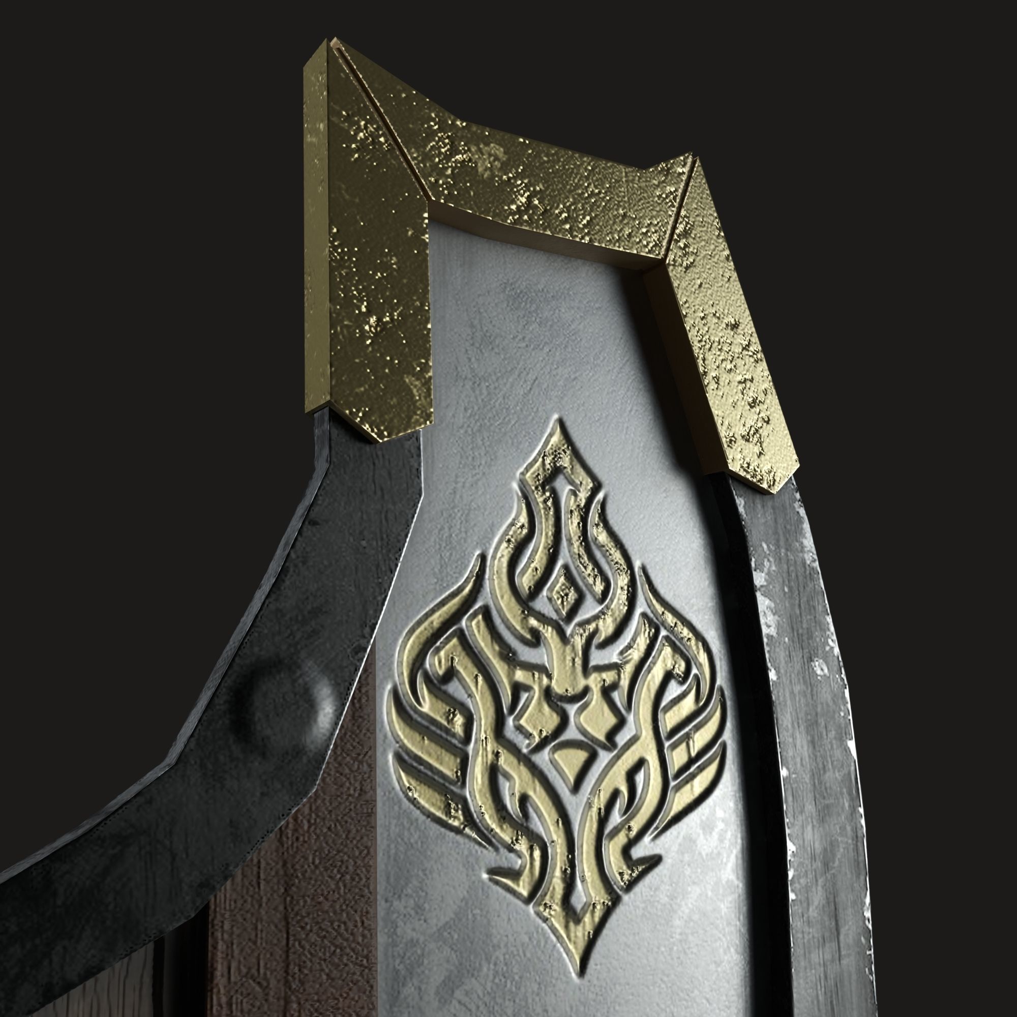 3D model Wardens Dwarf Shield Lowpoly VR / AR / low-poly | CGTrader