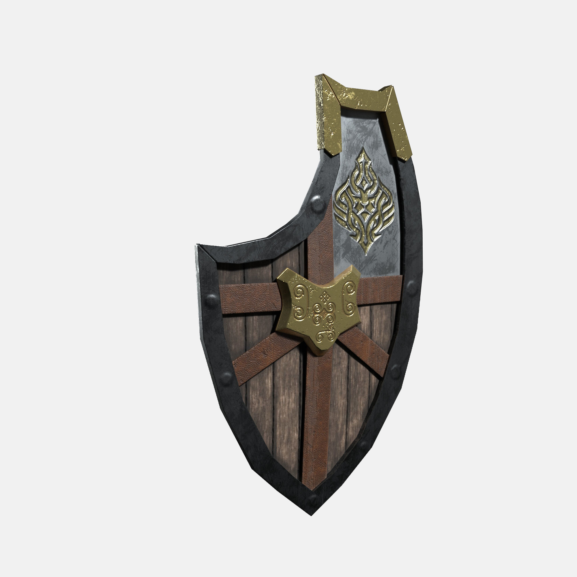3D model Wardens Dwarf Shield Lowpoly VR / AR / low-poly | CGTrader