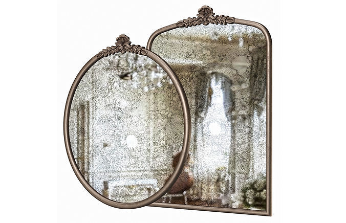 Worldmarket Metal Vintage Style Wall Mirrors 3D model | CGTrader