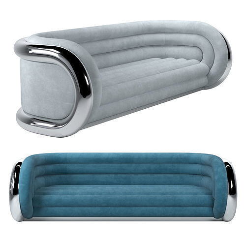 Todd Merrill Aluminum Tube Sofa 3D model | CGTrader