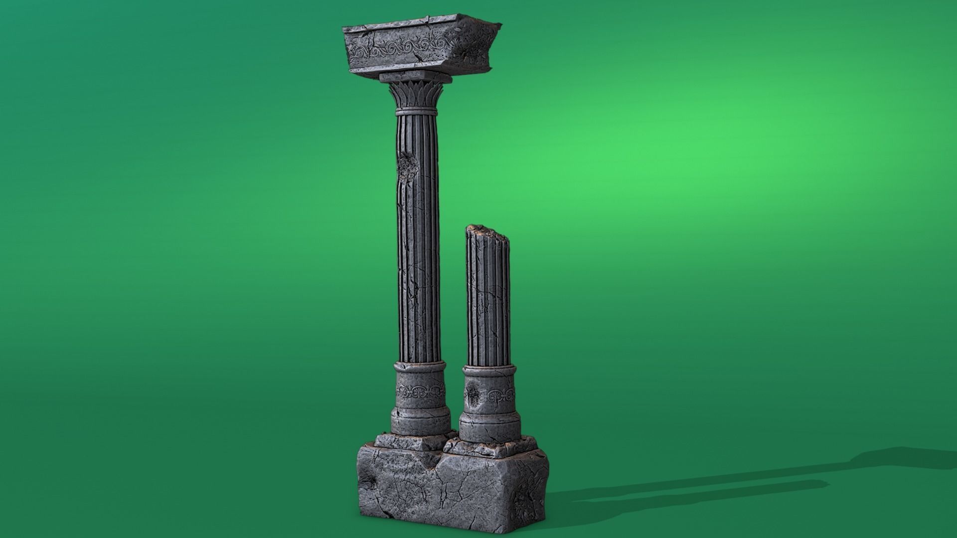 Medieval ruins 3D model 3D printable | CGTrader