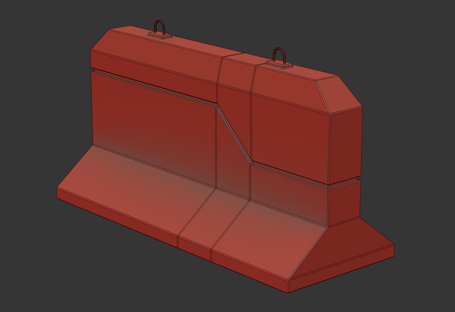 Cyberpunk style street fences and barriers 3D model | CGTrader