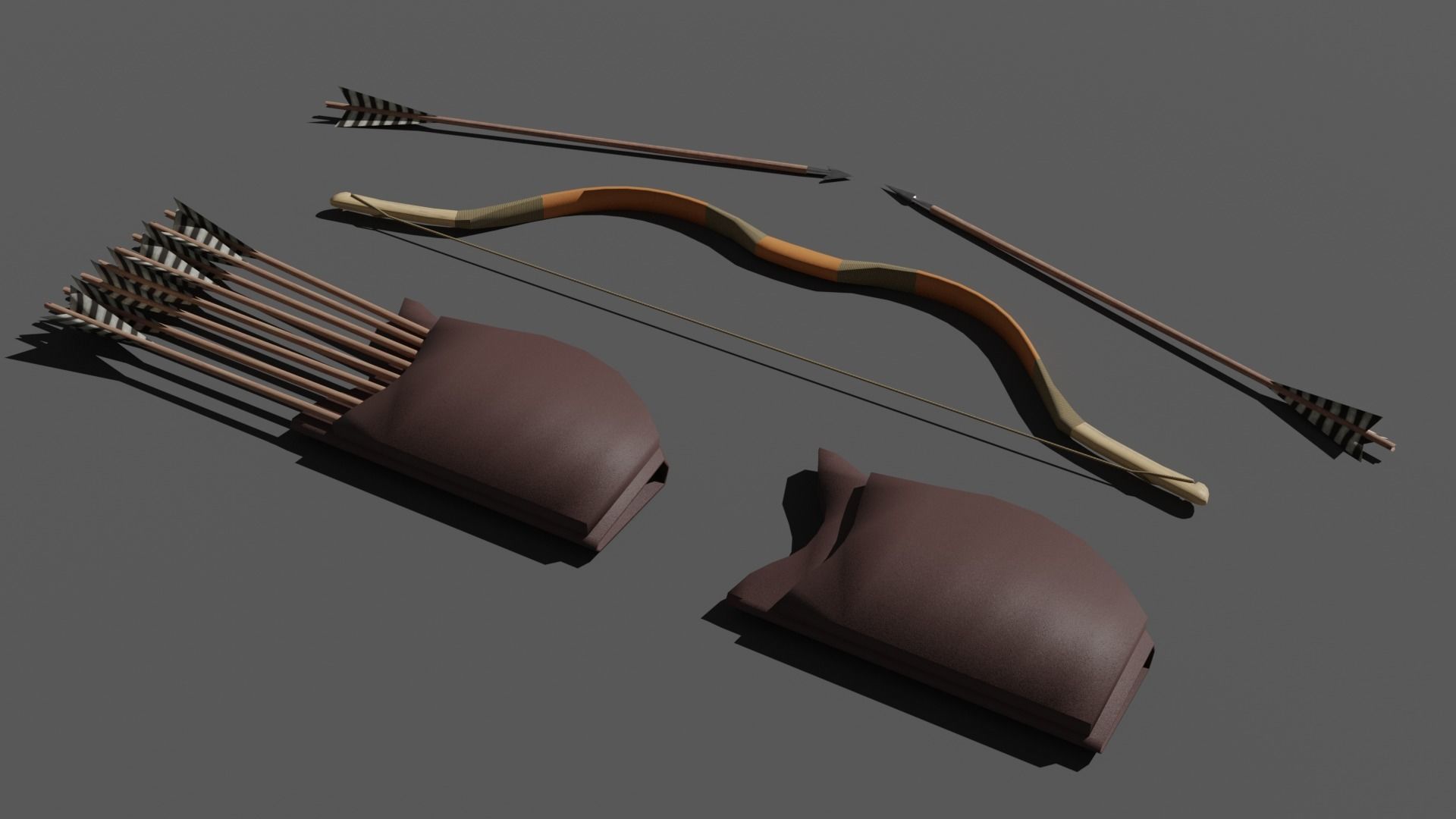 3D model Composite Bow VR / AR / low-poly | CGTrader