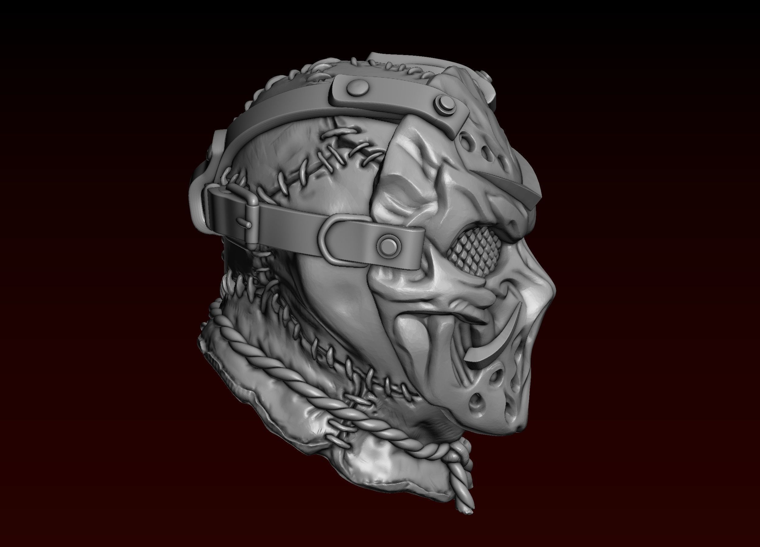 Jason Head in Mask 3D model 3D printable | CGTrader