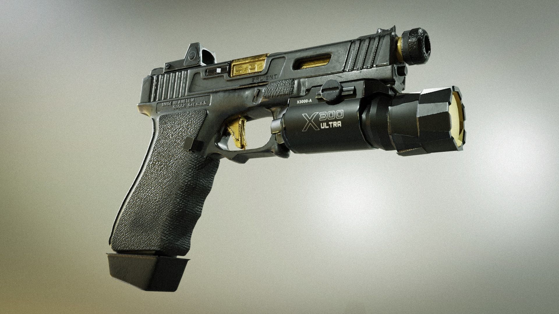 3D model Glock 17 Salient Arms SAI 3D Model VR / AR / low-poly | CGTrader