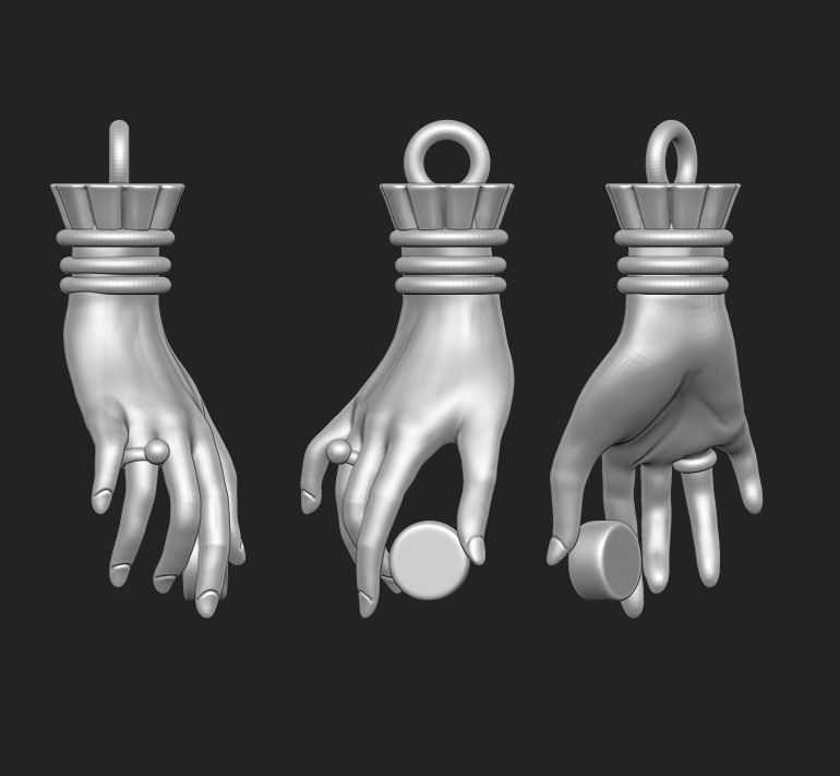 Texture hand in poses 3D model VR / AR / low-poly | CGTrader