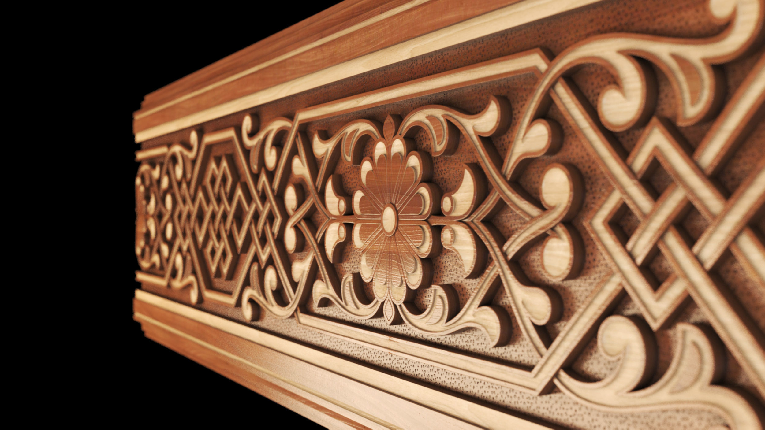 traditional moroccan woodworking 3D model | CGTrader
