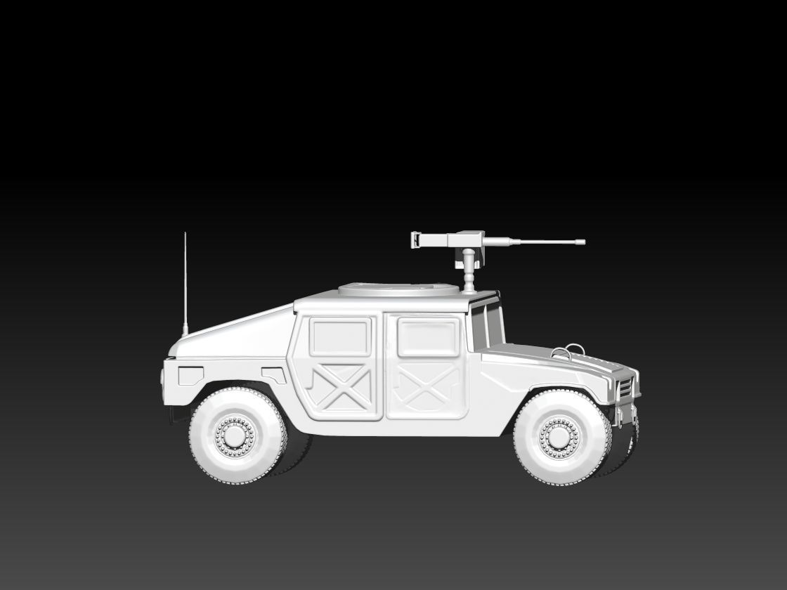 Humvee Hummer Military Vechicle 3D model 3D printable | CGTrader