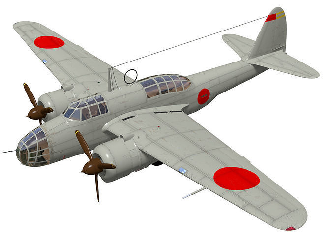 kawasaki Ki48 Lily 3D model | CGTrader