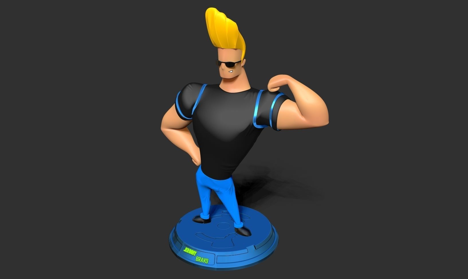 Johnny Bravo 3D model 3D printable | CGTrader