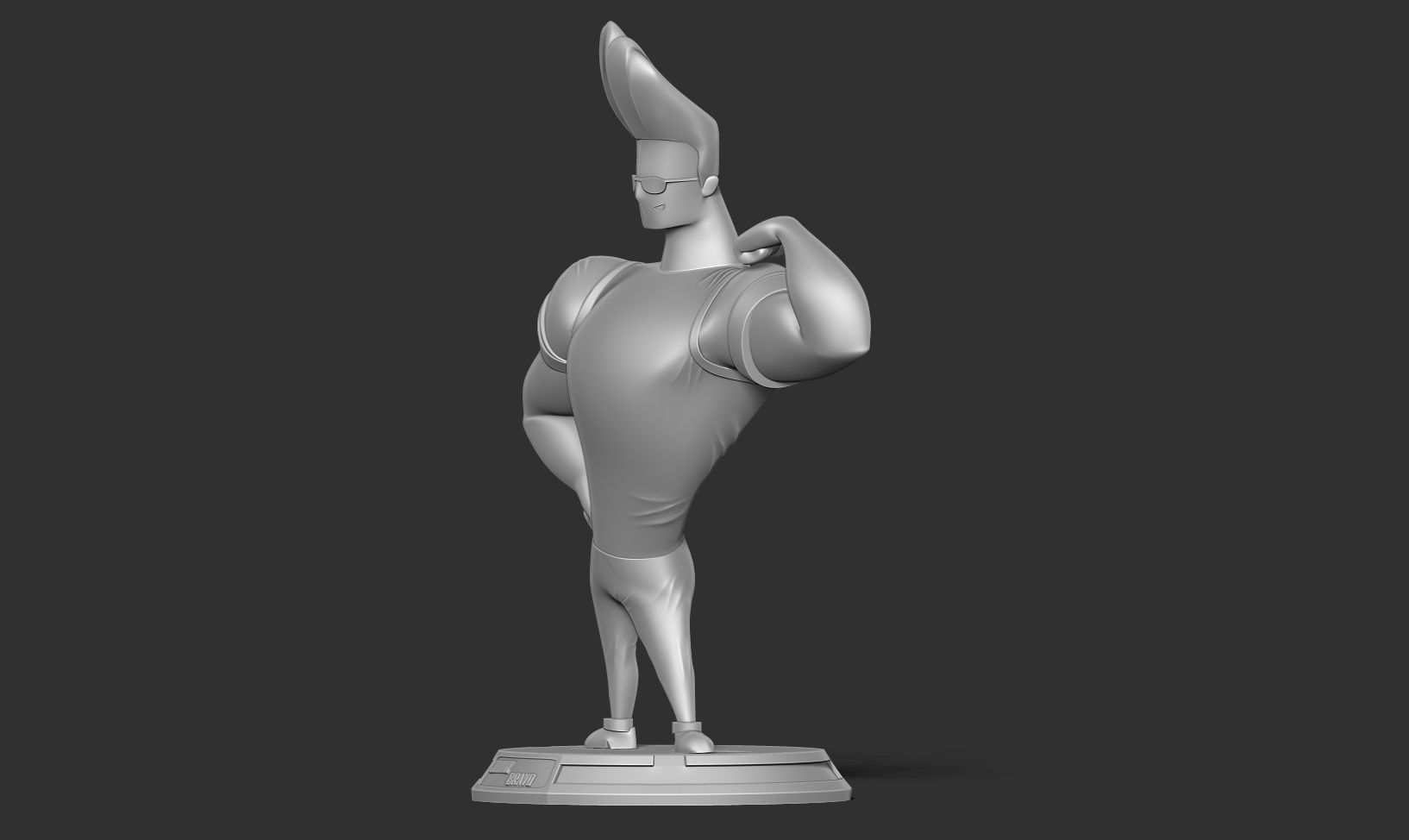 Johnny Bravo 3D model 3D printable | CGTrader