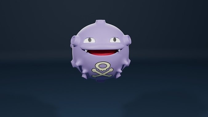 Koffing 3d 3D model animated rigged | CGTrader