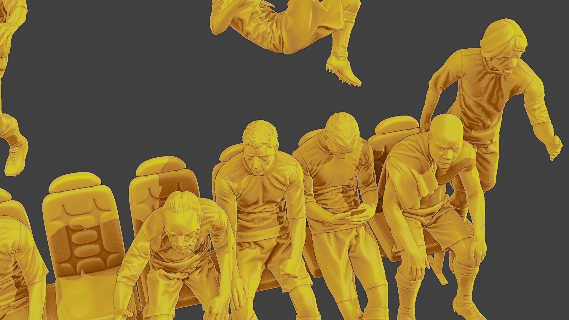 Soccer Players SP Pack 2 3D Model Collection | CGTrader