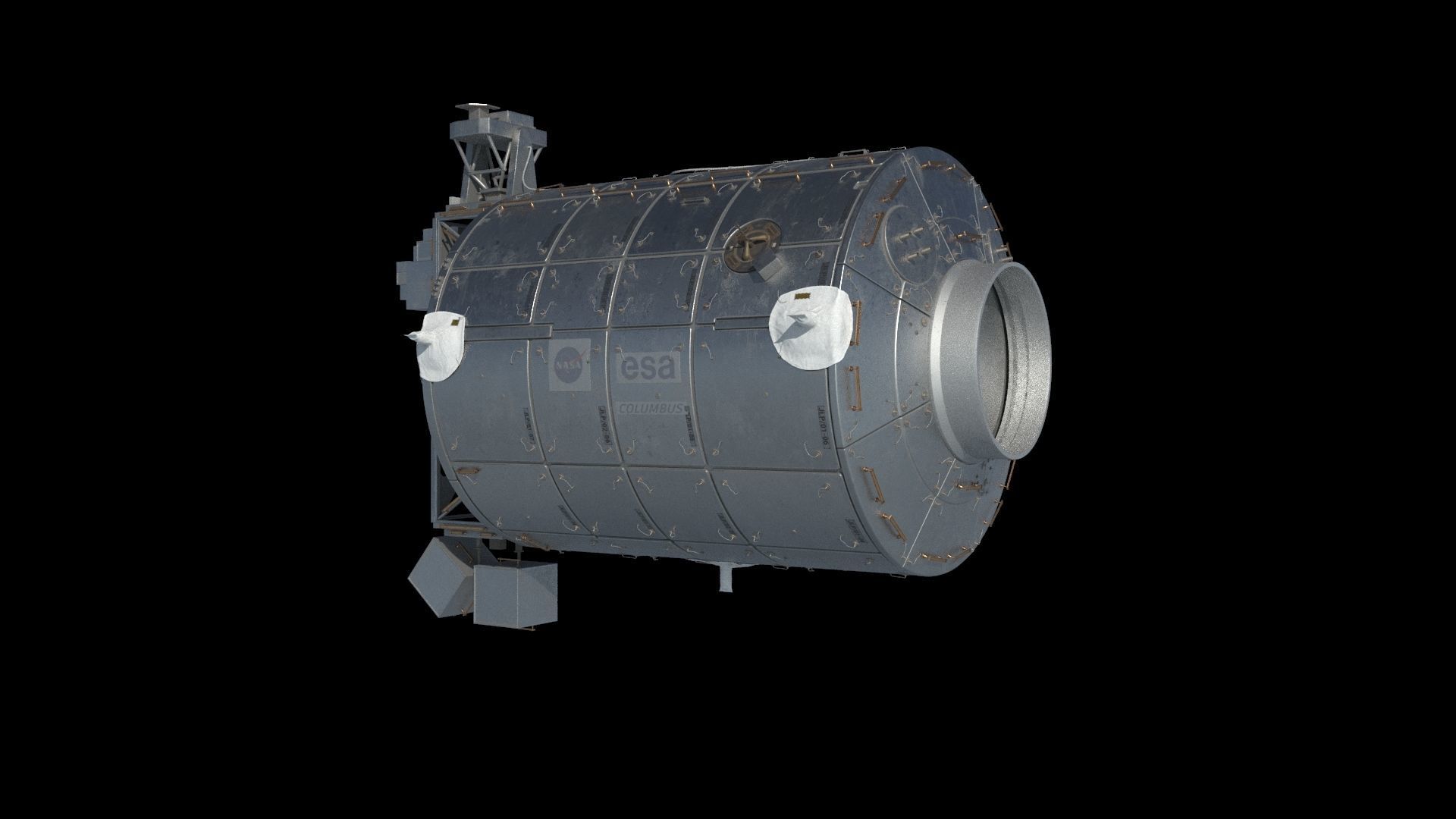 High quality 3D model Columbus ISS module 3D model | CGTrader