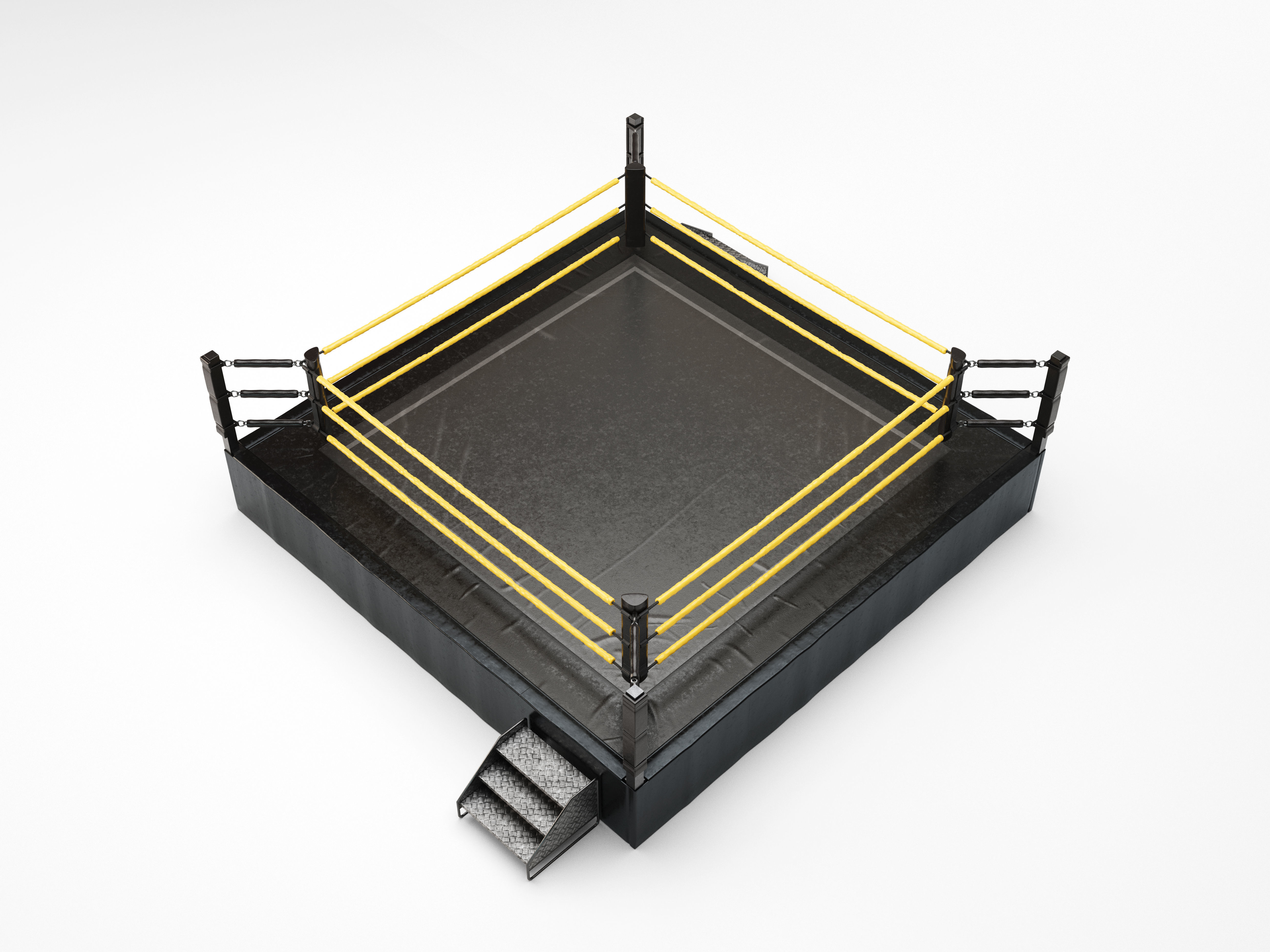 Wrestling Ring REGULATION SIZE 3D model | CGTrader