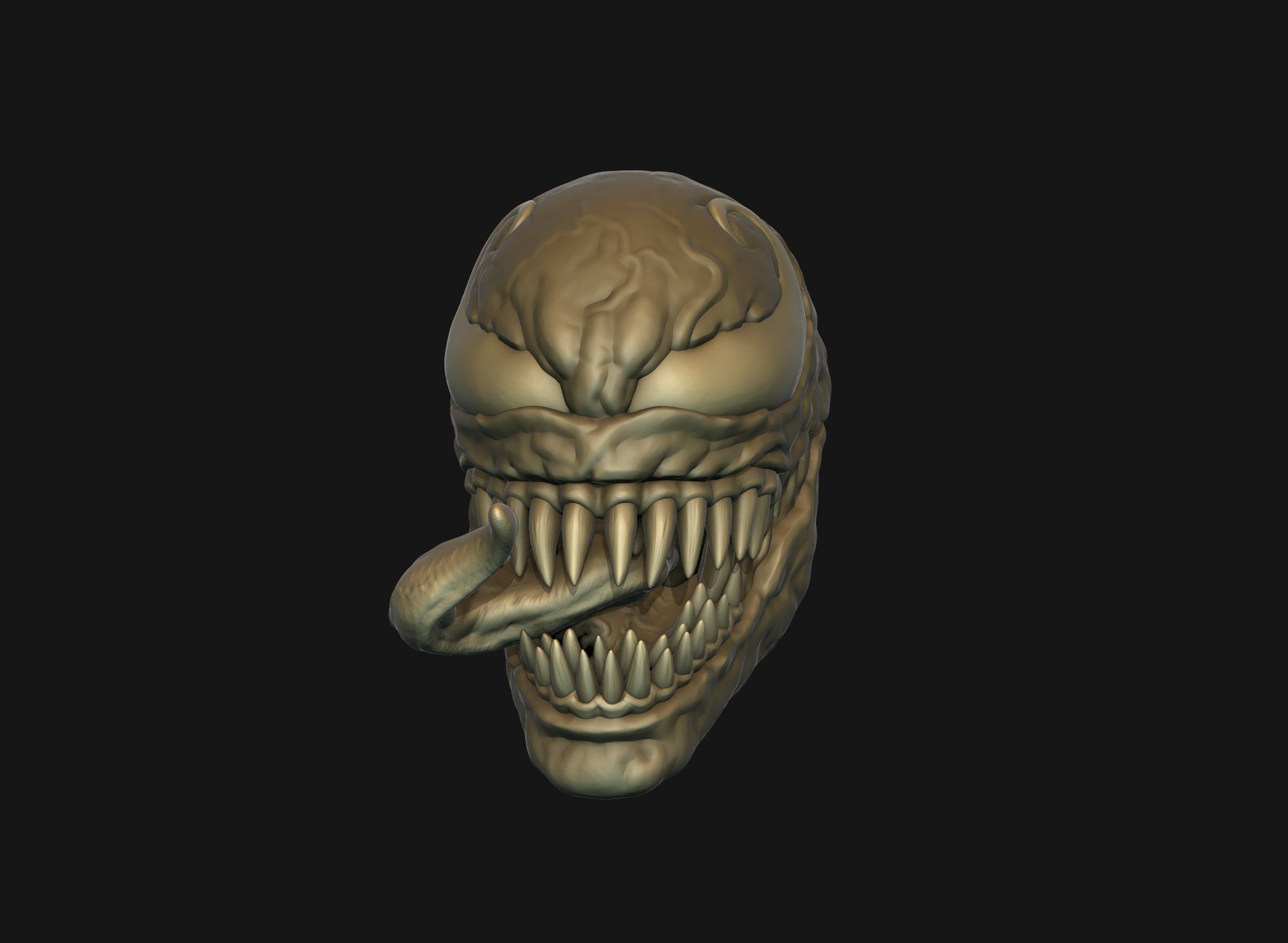 Venom head 3D model 3D printable | CGTrader