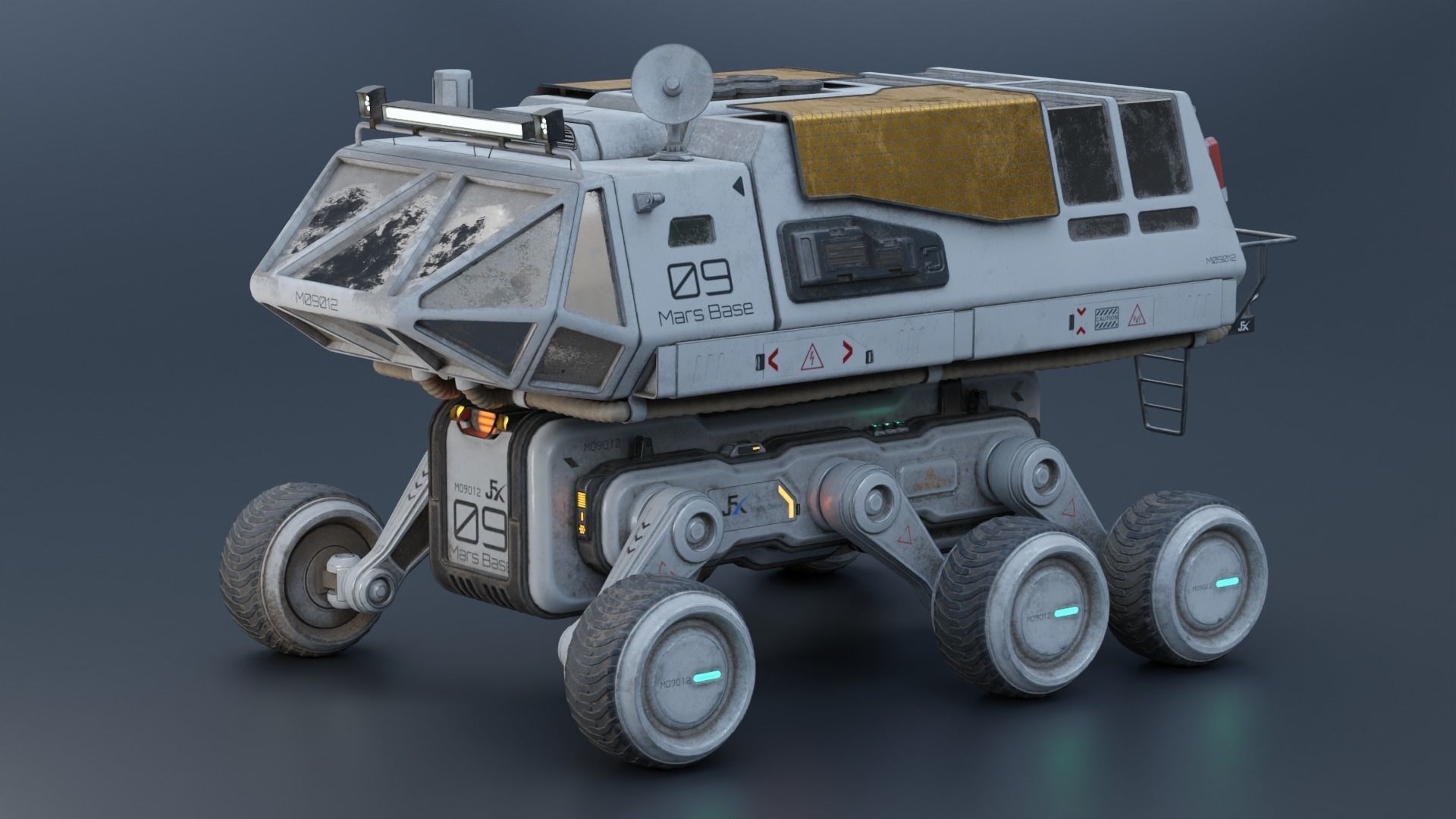 Pbr-Mars Rovers Series - Exploration Vehicles 3D model animated rigged ...