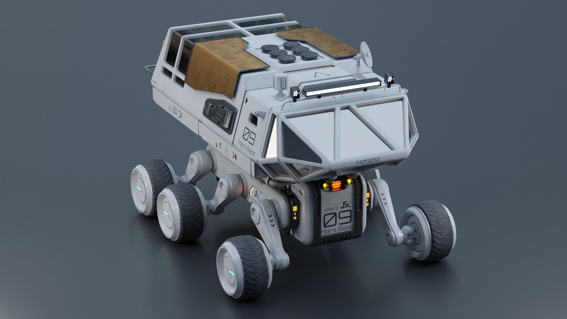 Pbr-Mars Rovers Series - Exploration Vehicles 3D model animated rigged ...